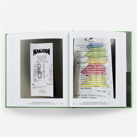 Restaurant Drawings, including one original receipt drawing by Jonathan ...