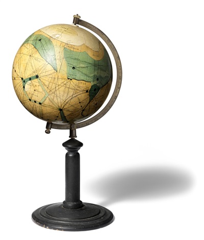 Emmy Ingeborg Brun Mars globe after Percival Lowells planiglobe from ...