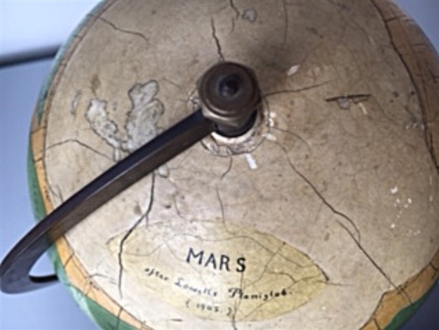 Emmy Ingeborg Brun Mars globe after Percival Lowells planiglobe from ...