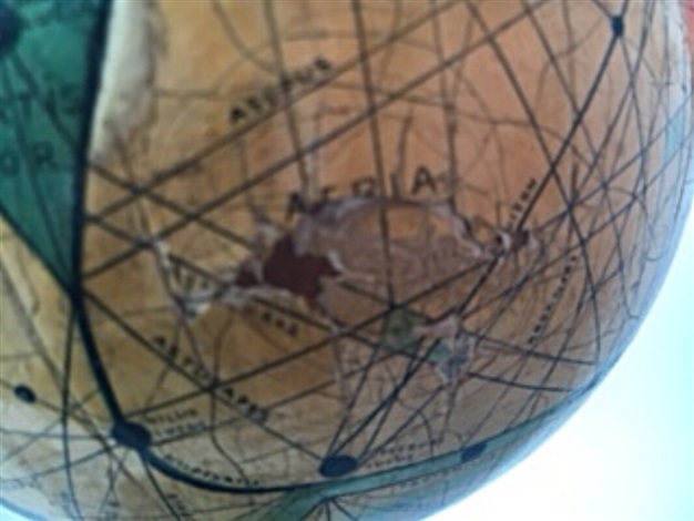 Emmy Ingeborg Brun Mars globe after Percival Lowells planiglobe from ...