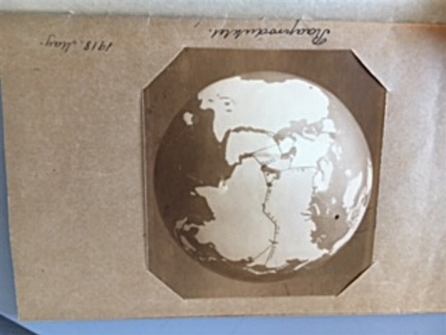 Emmy Ingeborg Brun Mars globe after Percival Lowells planiglobe from ...
