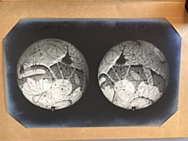 Emmy Ingeborg Brun Mars globe after Percival Lowells planiglobe from ...