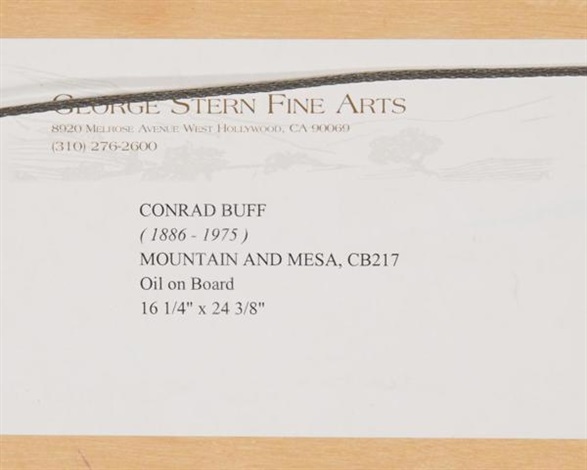Mountain And Mesa by Conrad Buff on artnet