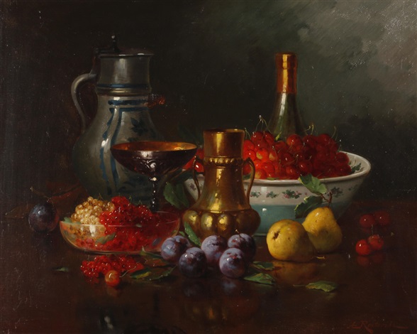 Stillleben mit Krug by Anton Raufer-Redtwitz on artnet