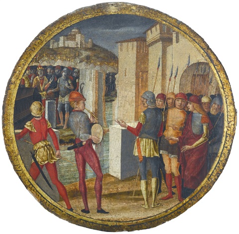 Horatius Cocles defending the bridge to Rome from the Etruscans and ...