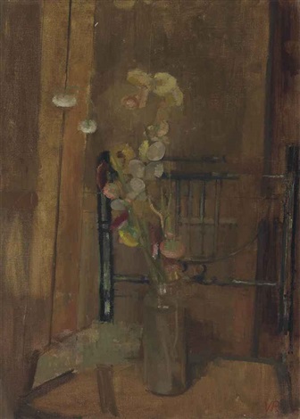 Pink Roses by Victor Pasmore on artnet