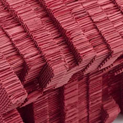 Red Beaver armchair with ottoman by Frank Gehry on artnet