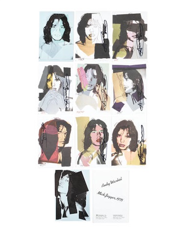 Mick Jagger Promotional Cards by Andy Warhol on artnet