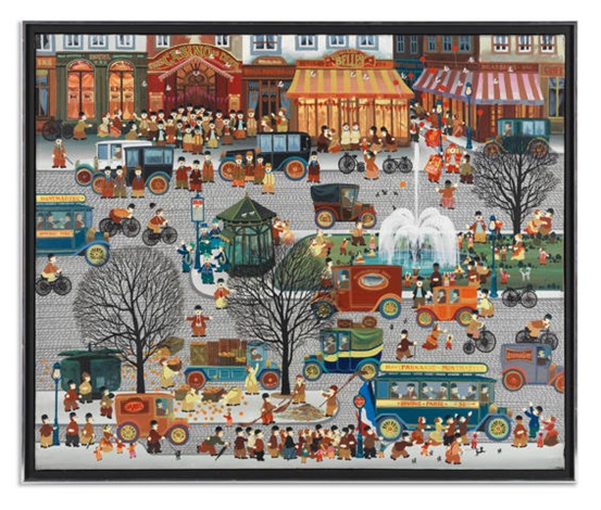 Parisian street scene by Hiro Yamagata on artnet