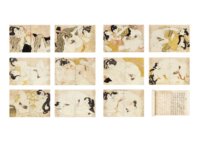SHUNGA PRINTS 11 pictures set by Hokusai on artnet