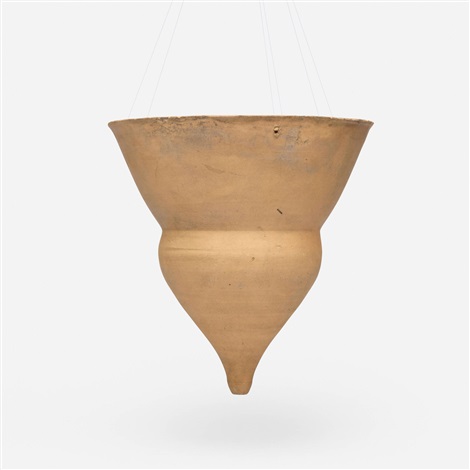 Rare hanging planter by George Edgar Ohr on artnet