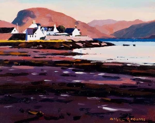 Low tide, Plockton by Nigel Grounds on artnet