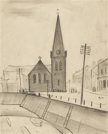 Church on the Quay by L.S. Lowry on artnet
