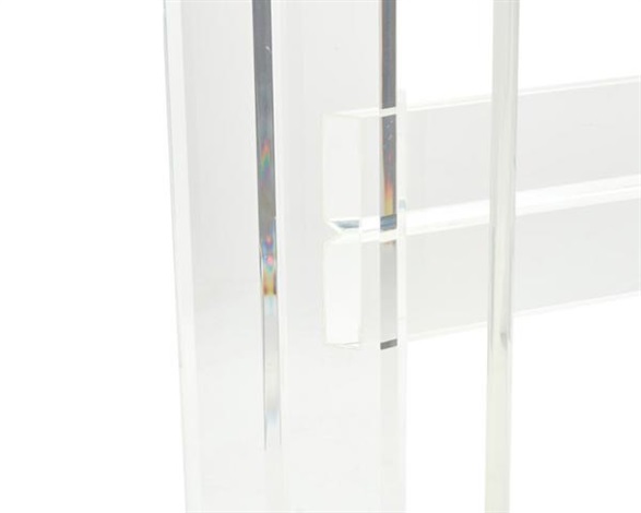 An Art Deco Revival acrylic and glass console table by Joseph Galvan on ...