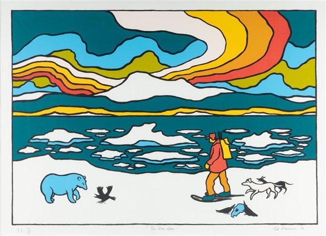 The Blue Bear by Ted Harrison on artnet