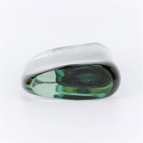 Fort After Da Ros Murano Glass Sasso Momento Vase by Gino Fort on artnet