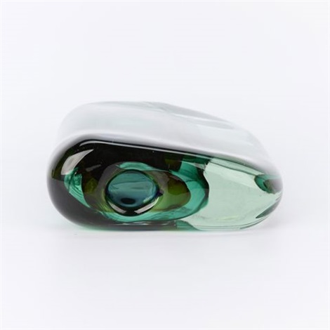 Fort After Da Ros Murano Glass Sasso Momento Vase by Gino Fort on artnet
