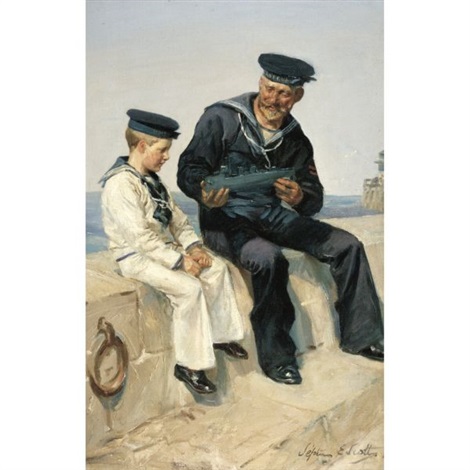 The model boat by Septimus Edwin Scott on artnet