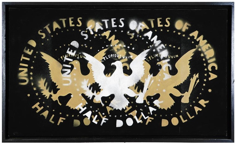 Half dollar by Franco Angeli on artnet