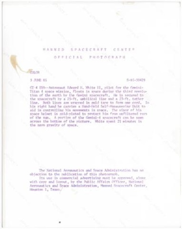 The first US Space Walk Ed White floating in space over Lower ...