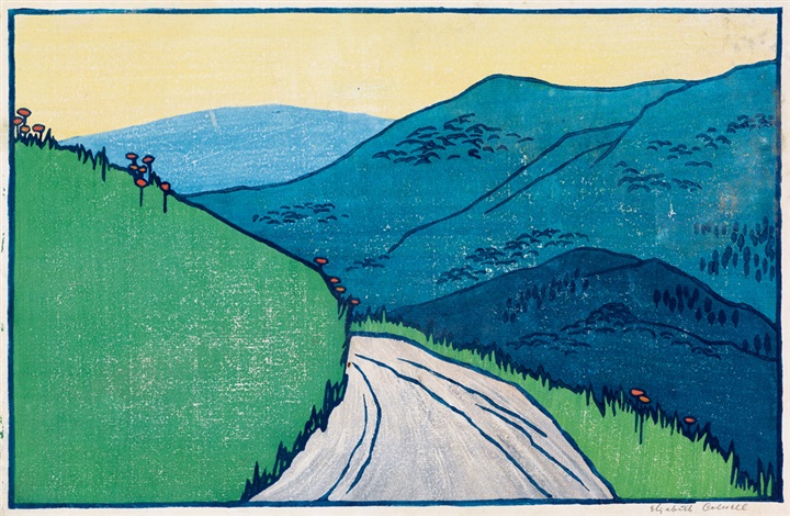 Two color woodcuts by Elizabeth Colwell on artnet