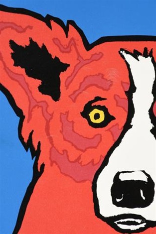 Red Dog, by George Rodrigue on artnet