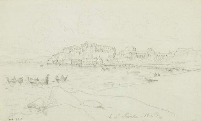 5 Neapolitan drawings The Grotto of Posillipo by Antoine-Victor-Edmond ...