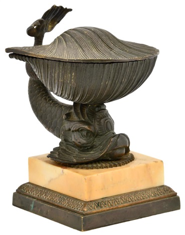Tiffany Co. Neoclassical Style Dolphin Shell Inkwell by Tiffany & Co ...