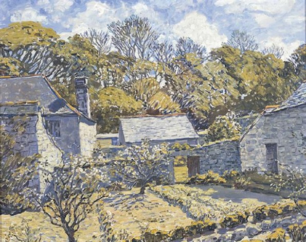 Kings garden, Godolphin Manor by Walter Elmer Schofield on artnet