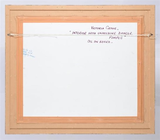 INTERIOR WITH UNHEEDING DANCER, POMPEII by Victoria Crowe on artnet