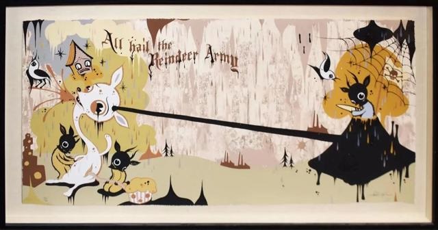 All Hail the Reindeer Army by Camille Rose Garcia on artnet