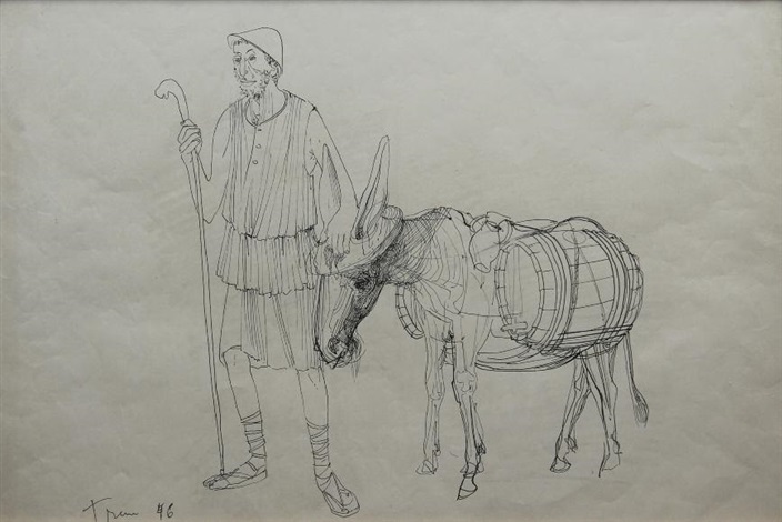 Hécatombe, Le porteur deau by Alexander Trauner on artnet