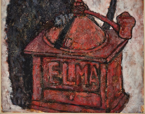 Katt med kaffekvarn by Clifford Jackson on artnet