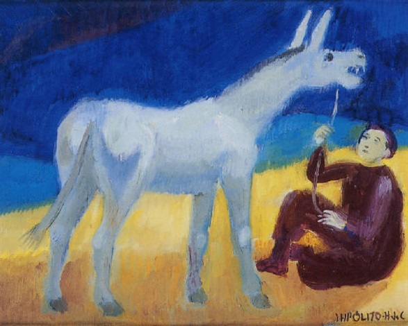 Niño y burro by Hipólito Hidalgo de Caviedes on artnet