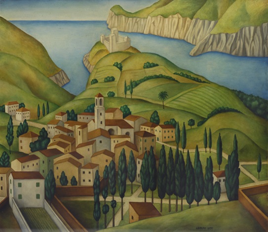 Paesaggio ligure by Ubaldo Oppi on artnet
