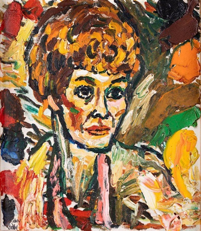 Portrait of a Lady turned to the right by John Bratby on artnet