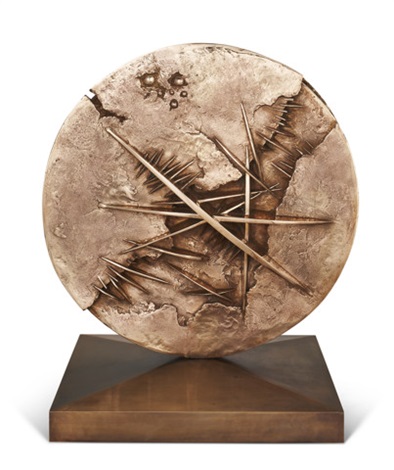 Disco in forma di rosa del deserto, studio I by Arnaldo Pomodoro on artnet