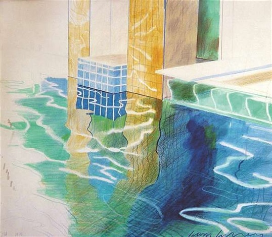Study of water by David Hockney on artnet