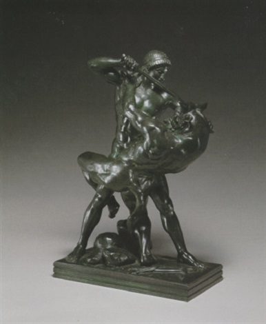Theseus slaying the minotaur by Antoine-Louis Barye on artnet