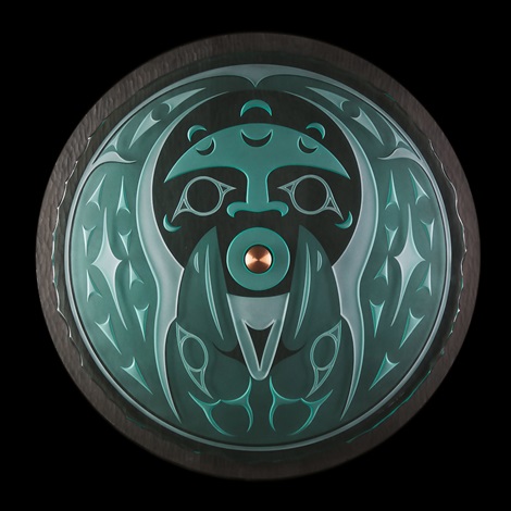 RAVEN AND MOON SPINDLE WHORL by Susan Point on artnet