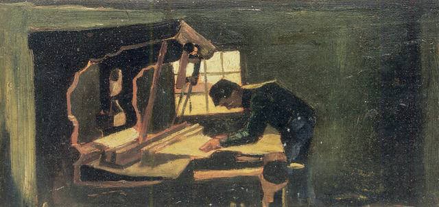 Weaver, arranging threads by Vincent van Gogh on artnet