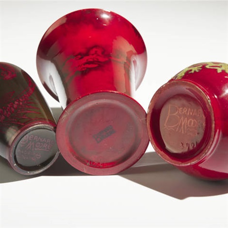 Bernard Moore, Collection of three vases by Bernard Moore on artnet