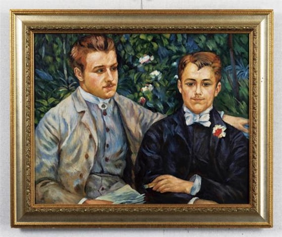 Reproduction of Portrait of Charles and Georges Durand Ruel by Pierre ...