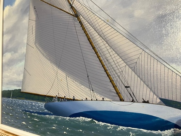 A study of yachts at sail by Ron Charles Mitchell on artnet