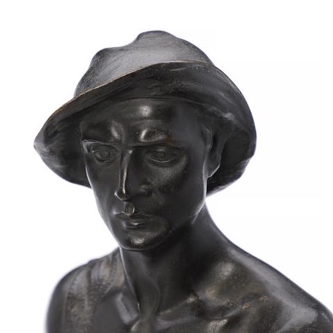 A patinated bronze figure of a sower by Franz Iffland on artnet