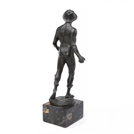 A patinated bronze figure of a sower by Franz Iffland on artnet