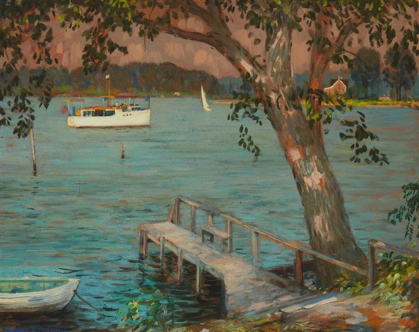 The Spunky At Rock Hall, Maryland by Alfred Richard Mitchell on artnet