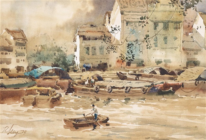 Singapore River by Ong Kim Seng on artnet
