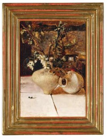 Still life with vases by Alexander Rothaug on artnet