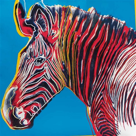 II300 Grevys Zebra, de la serie Endangered Species, 1983 by Andy Warhol ...